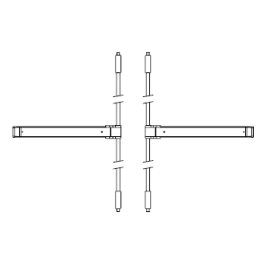 Non-Rebated Double Doors – Exidor Touch Bar 400 Series